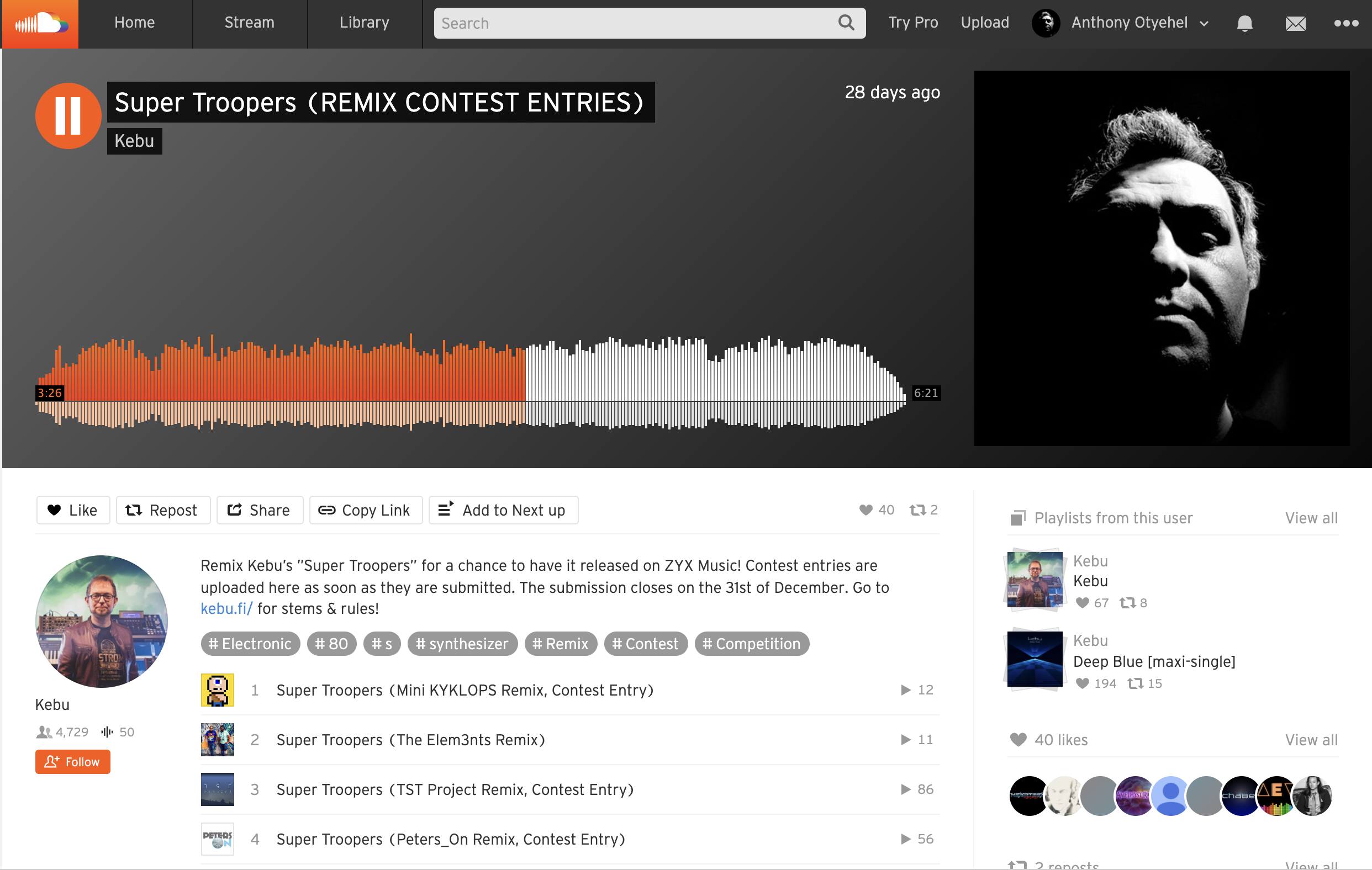 Kebu Remix competition - Anthony Otyehel
